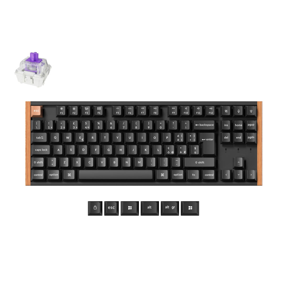 Keychron K8 HE Wireless Magnetic Switch Custom Keyboard ISO Layout Col ...