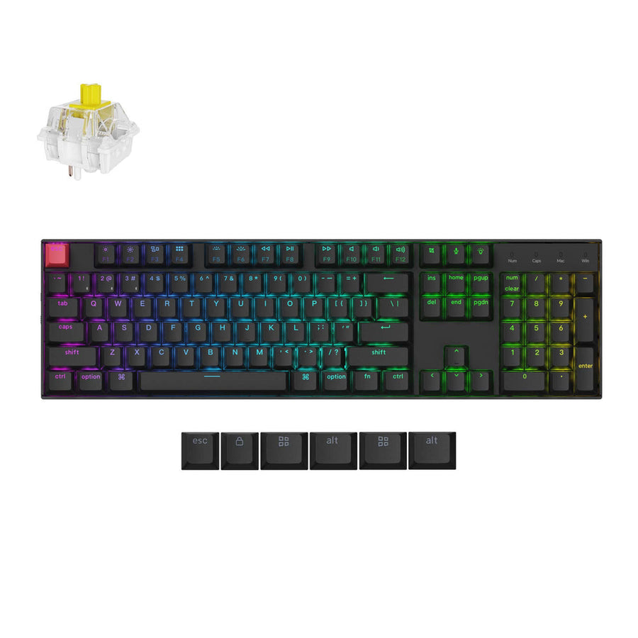 Keychron K10 QMK Wireless Mechanical Keyboard (Version 2) (US ANSI Lay ...