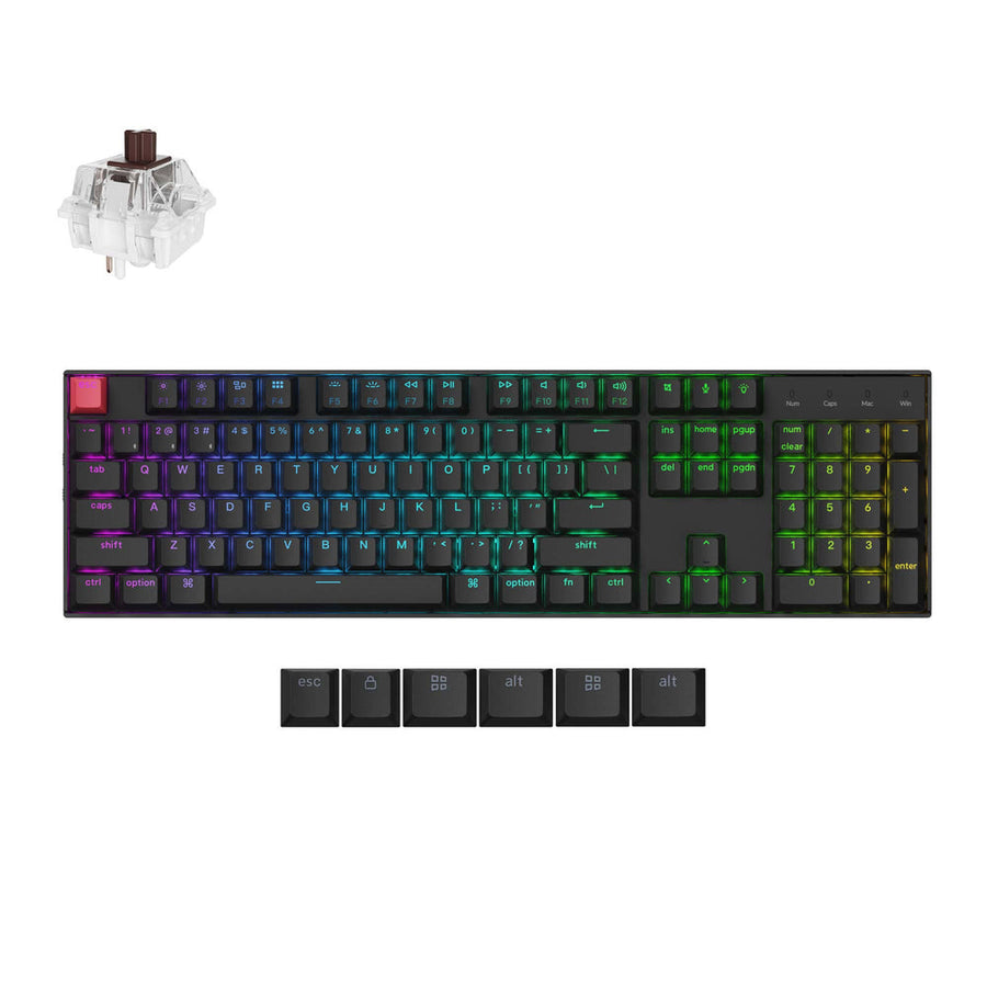 Keychron K10 QMK Wireless Mechanical Keyboard (Version 2) (US ANSI Lay ...