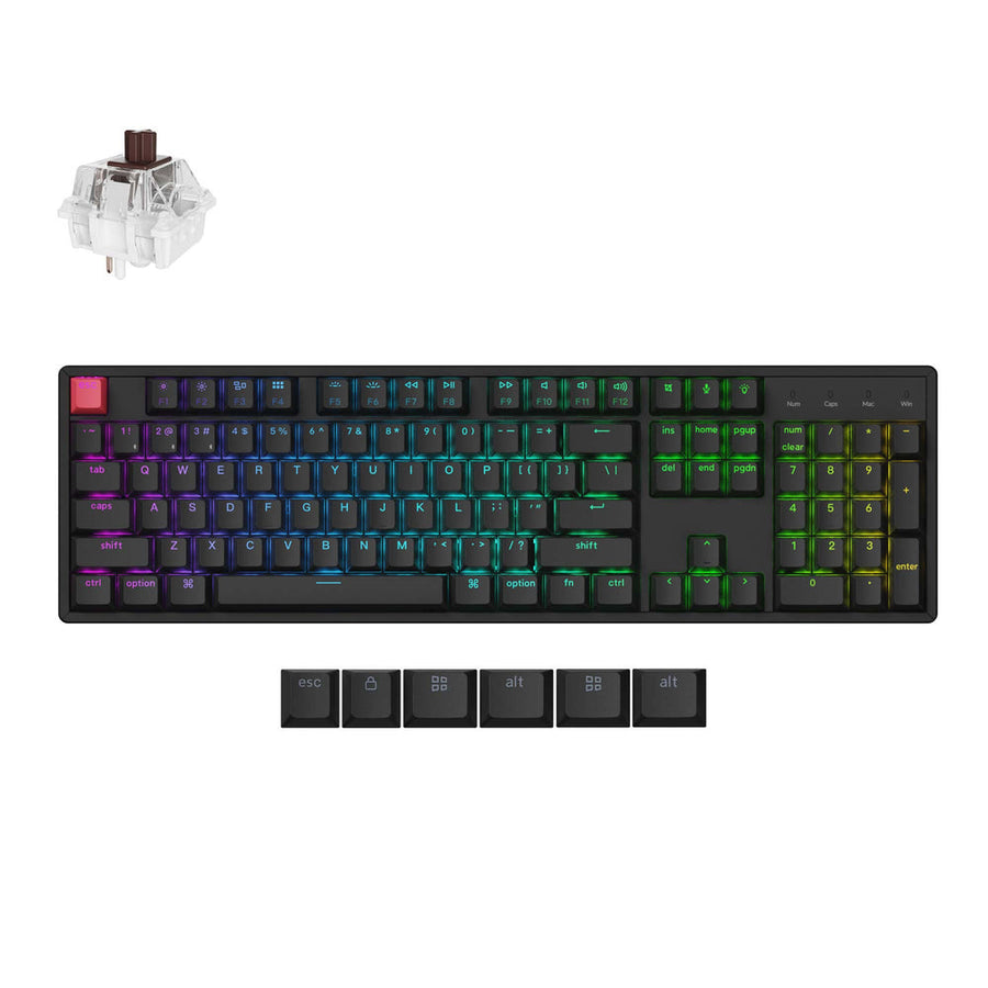 Keychron K10 QMK Wireless Mechanical Keyboard (Version 2) (US ANSI Lay ...