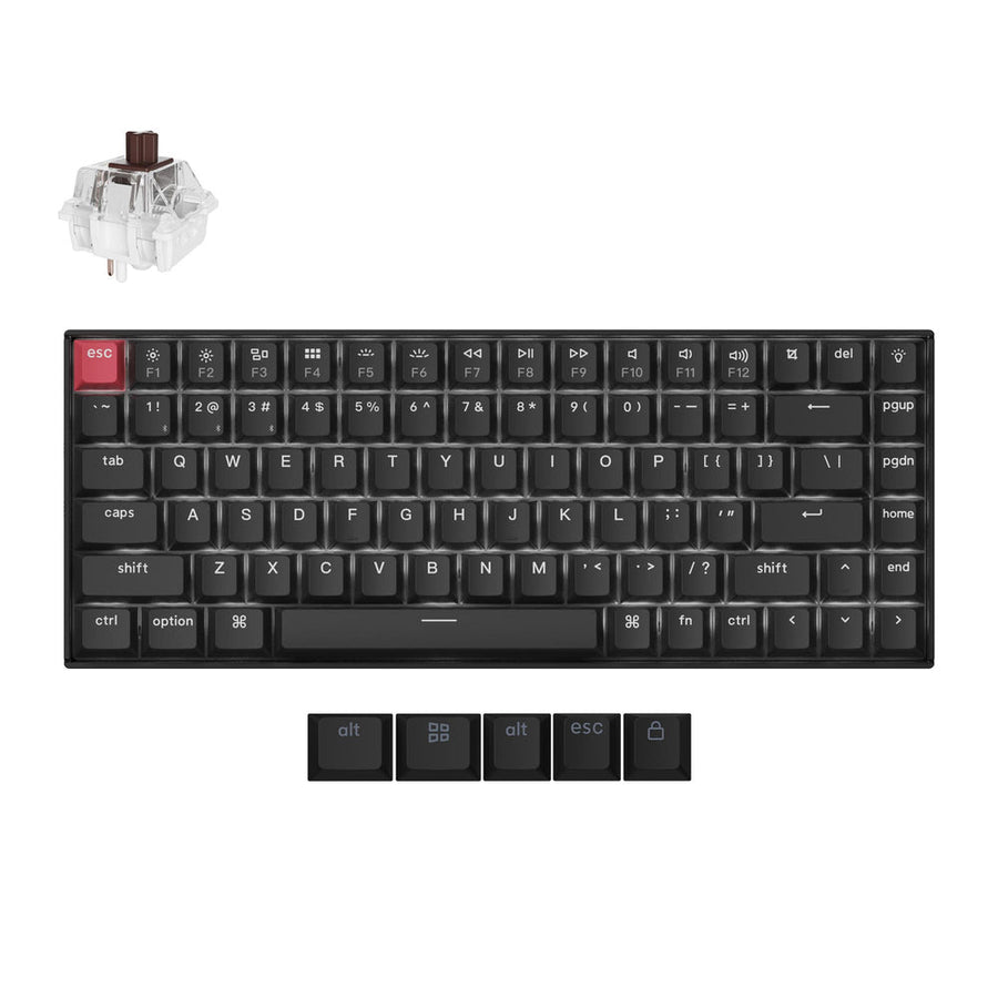 Keychron K2 QMK Wireless Mechanical Keyboard (Version 3) (US ANSI Layo ...