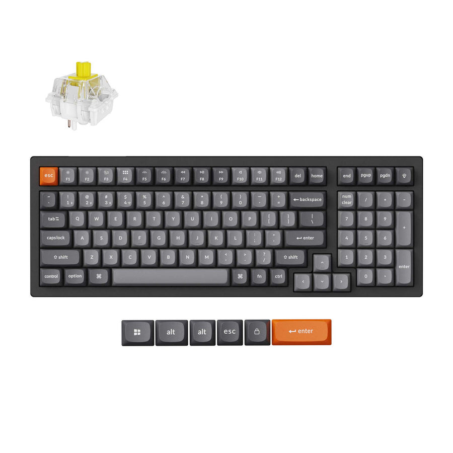 Keychron K4 Max QMK Wireless Mechanical Keyboard (US ANSI Layout ...