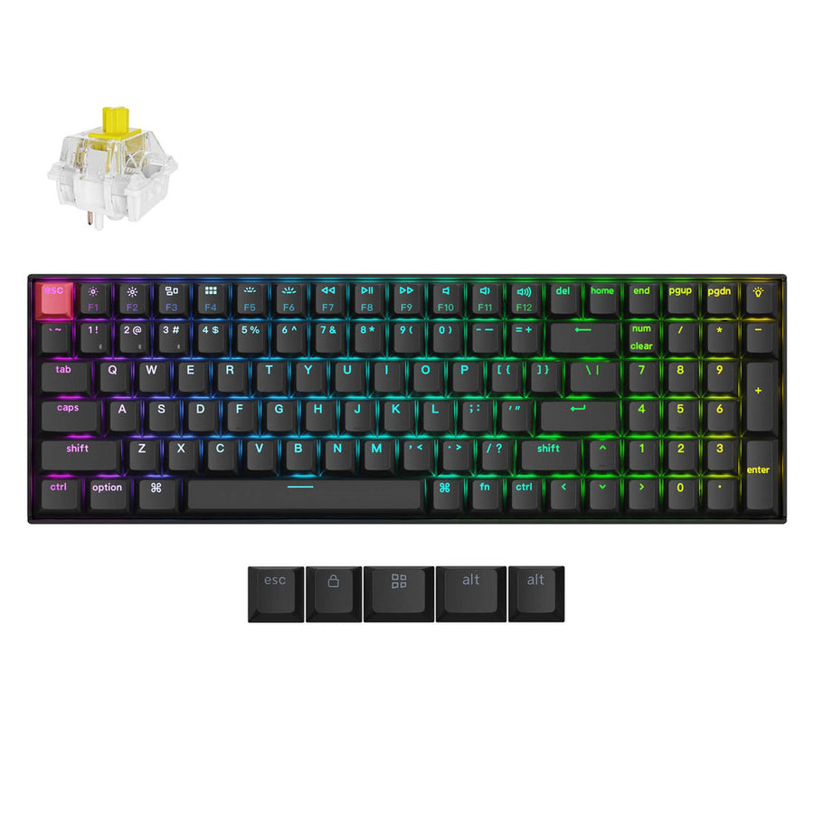 Keychron K4 QMK Wireless Mechanical Keyboard (Version 3) (US ANSI Layo ...
