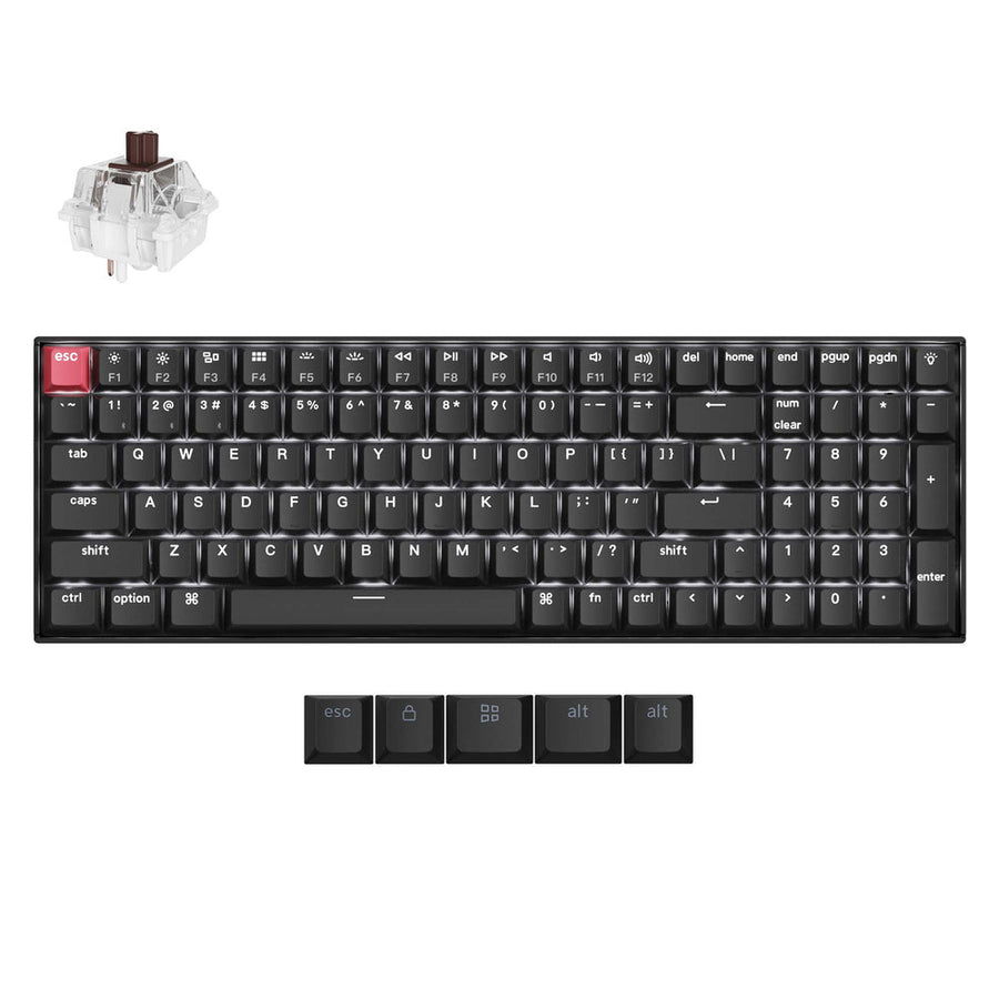 Keychron K4 QMK Wireless Mechanical Keyboard (Version 3) (US ANSI Layo ...