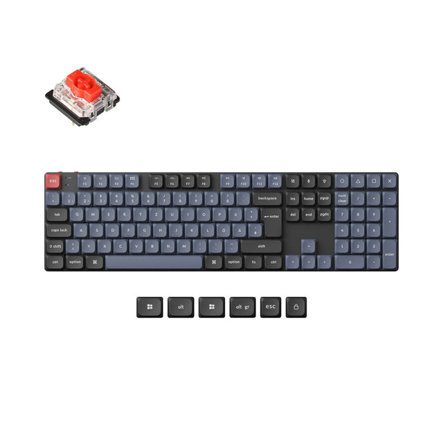 Keychron K5 Pro QMK/VIA Wireless Custom Mechanical Keyboard ISO Layout ...