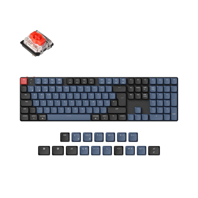 Keychron K5 Pro QMK/VIA Wireless Custom Mechanical Keyboard ISO Layout ...