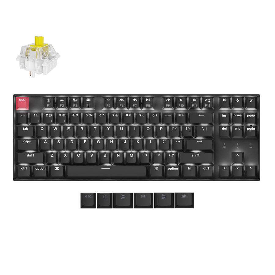 Keychron K8 QMK Wireless Mechanical Keyboard (Version 2) (US ANSI Layo ...