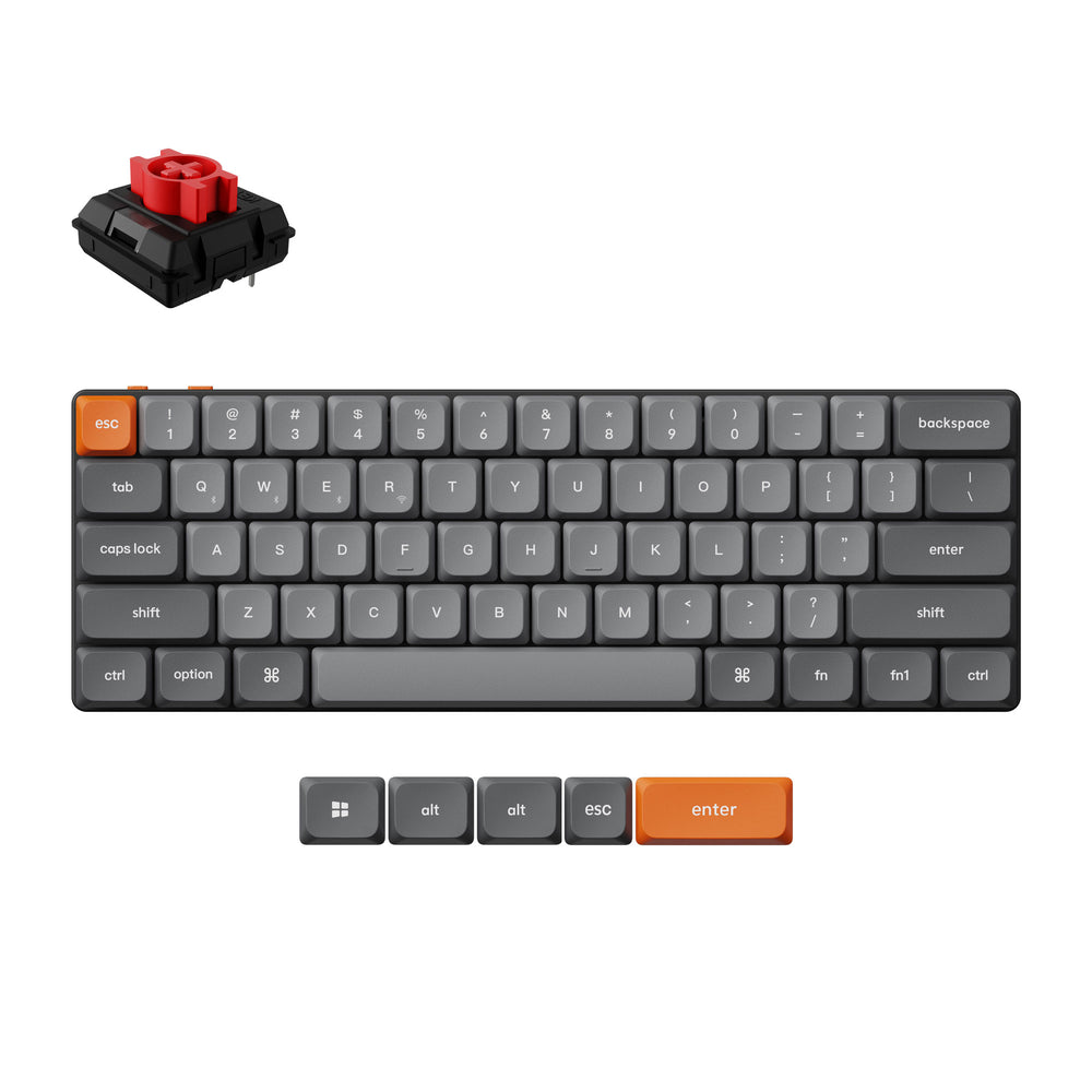 Keychron K9 Max QMK Wireless Custom Mechanical Keyboard (US ANSI Layou ...