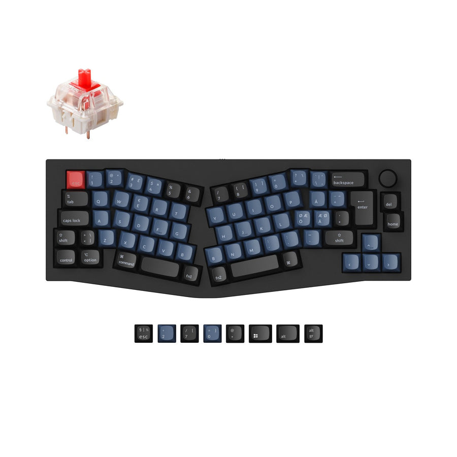 Keychron Q8 (Alice Layout) QMK Custom Mechanical Keyboard ISO Layout C ...