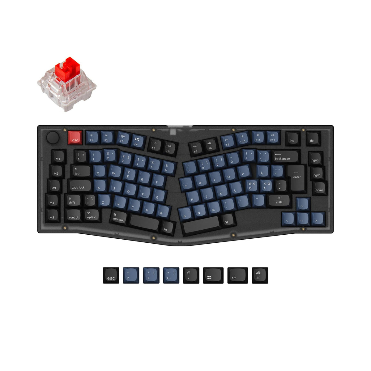 Keychron V10 (Alice Layout) QMK Custom Mechanical Keyboard ISO Layout ...
