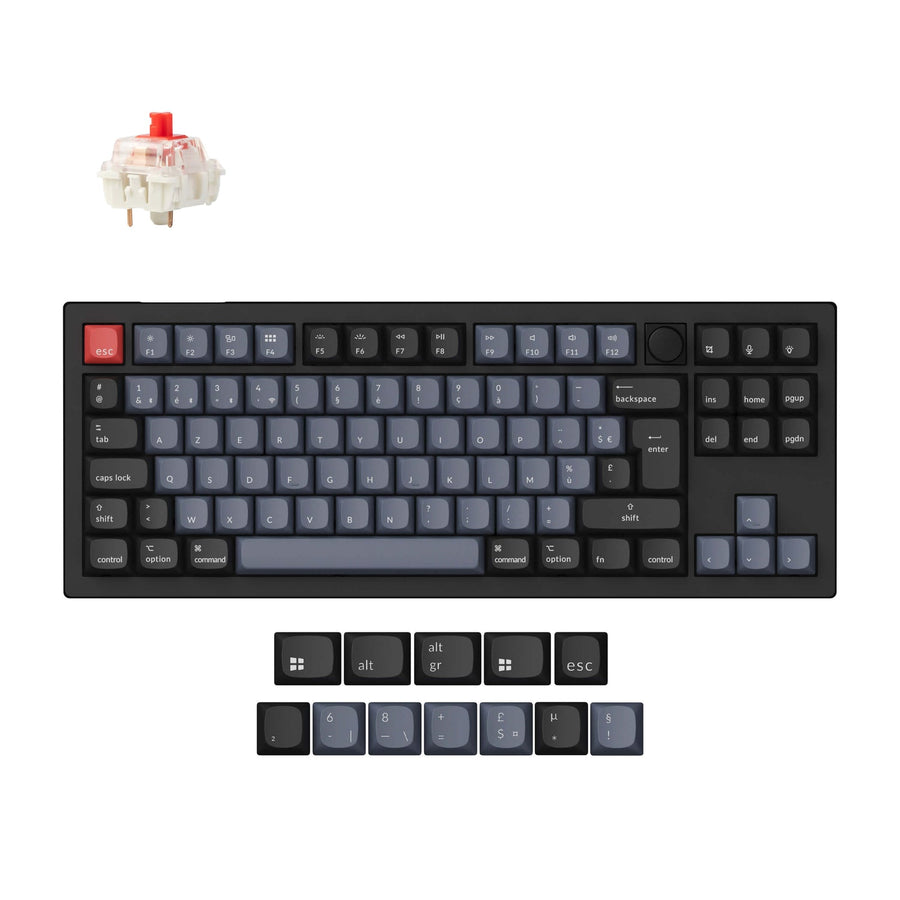 Keychron V3 Max QMK/VIA Wireless Custom Mechanical Keyboard ISO Layout ...