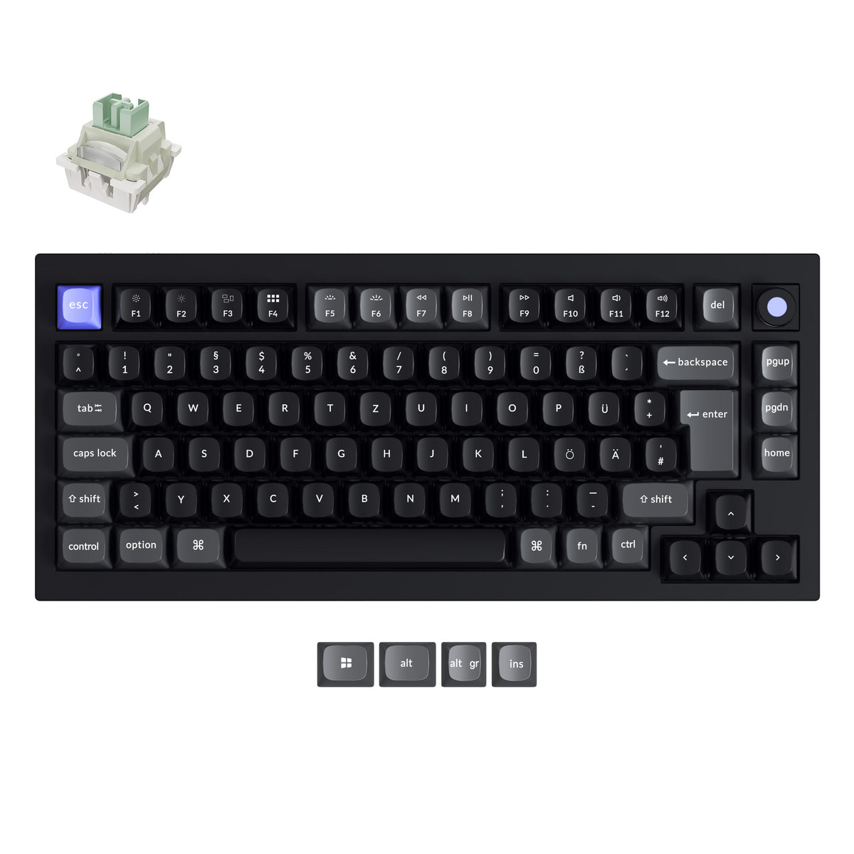 Keychron Q1 HE 8K Wired Magnetic Switch Keyboard ISO Layout Collection ...