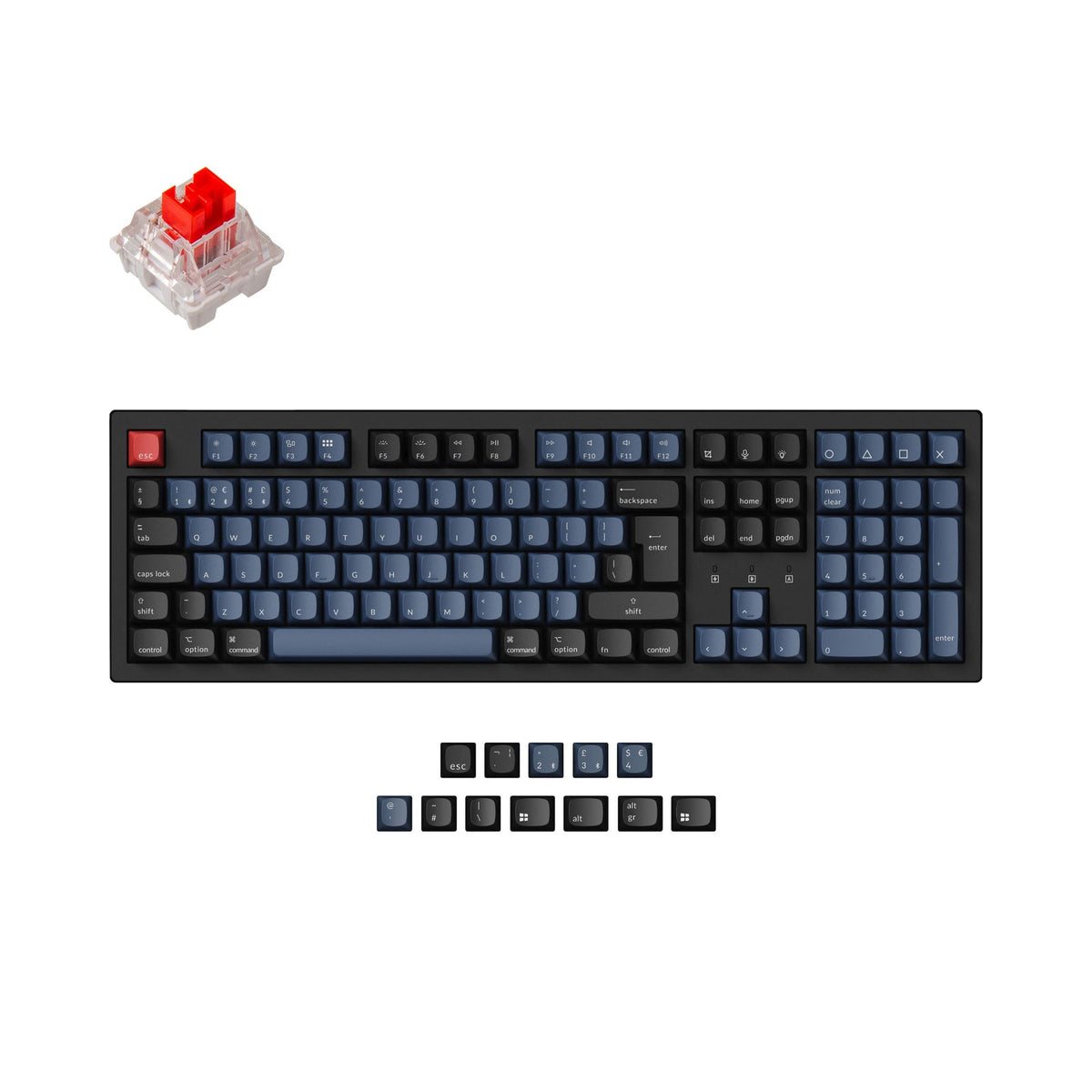 Keychron K10 Pro QMK/VIA Wireless Mechanical Keyboard ISO Layout Colle ...